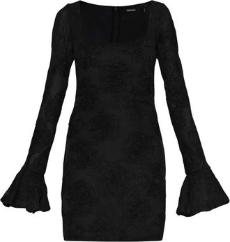 Rotate Floral Motif Dress - - Dresses - Damen - Schwarzk - L