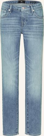 7 For All Mankind Straight Jeans Low Cigarette blau