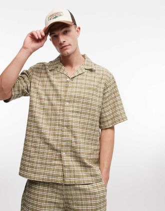 Carhartt Work in Progress Kander - Chemise densemble &agrave; carreaux - Vert-Neutre