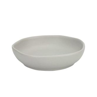 Jean & Len Schmuckablage aus robustem Steingut in dezenter Sandfarbe, vielseitig einsetzbar als Schmuck- oder Seifenablage, wellenf&ouml;rmiges Design, 10 x 9,5 cm, S