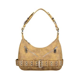 Desigual Umh&auml;ngetasche aus Kunstleder mit Schnallen- und Rei&szlig;verschlussdetails - - Bags - Damen - Braun - ONE SIZE