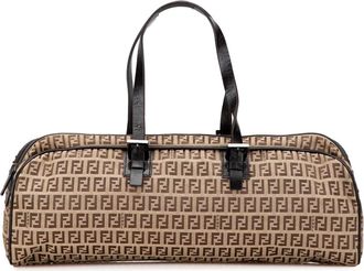 Fendi sac à main en toile Zucchino 20 siècle - Marron