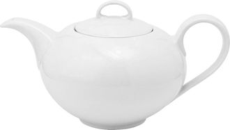 Kahla 051402A90005C Aronda Kanne 1,10 l | weiße Teekanne aus Porzellan