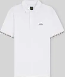HUGO BOSS Slim Fit Poloshirt mit Tennisball-Pr&auml;gung Modell PL_TOC GAME1