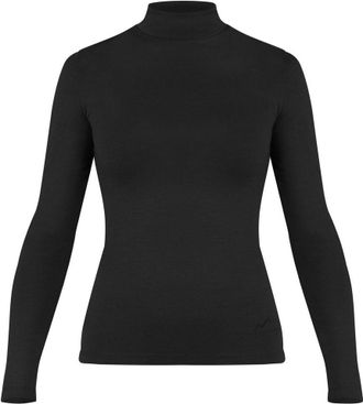 Normani Langarmshirt Damen Merino Longsleeve mit Stehkragen Romsey Ski-Unterw&auml;sche Rundhals Merino Pullover Unterhemd - 100 % Merinowolle