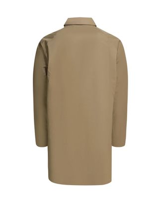 Barbour Mens Mac Jacket Rokig Washed Stone Stone-Highland Lake Polyester Stone/highland