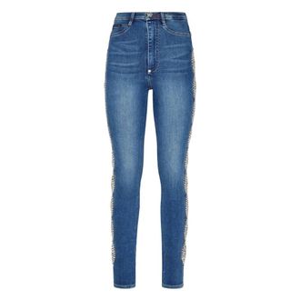 Philipp Plein Super High Waist Jegging - - Jeans - Damen - Blau - W25