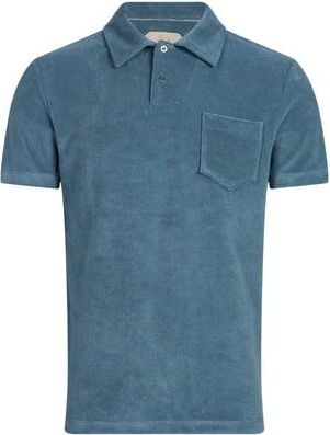 Aur&eacute;lien Polo manches courtes en tissu &eacute;ponge de coton m&eacute;lang&eacute;