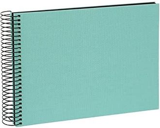 Goldbuch 20907 Spiralalbum Bella Vista, Foto Album 24x 17cm, Fotoalbum mit 40 schwarze Seiten, Erinnerungsalbum aus Leinen, Fotobuch für Bilder und Fotos zum E