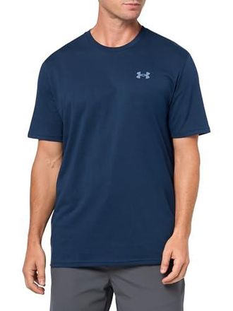Under Armour T-shirt &agrave; manches courtes pour homme, (409) Academy / / Blanc, Taille L