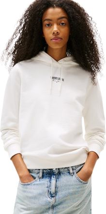 Tommy Jeans Damen Tjw Reg ESS Logo 2 Hoodie EXT Dw0Dw20943 Kapuzenpullover, White (Ecru), S