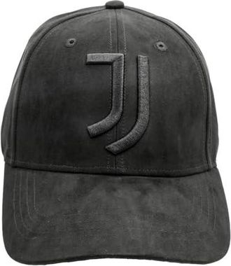 Juventus Chapeau Baseball Alcantara Broderie Noir 100% PL, Noir, Taille Unique