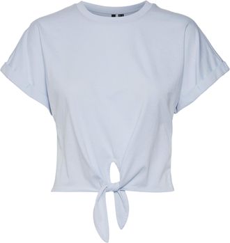 Vero Moda Vero Moda Womens VMPANNA Glenn SS Crop TOP Croptop, Skyway, L