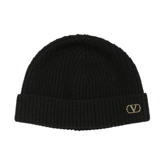 Valentino Garavani Luxuri&ouml;ser Cashmere Schwarzer Hut Aw25 - - Accessories - Herren - Schwarzk - ONE SIZE