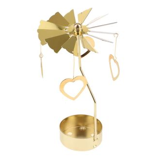 MERIGLARE Weihnachtswindm&uuml;hle Dekor Rotierende Kerze Teelichthalter Kerzenhalter, Herz