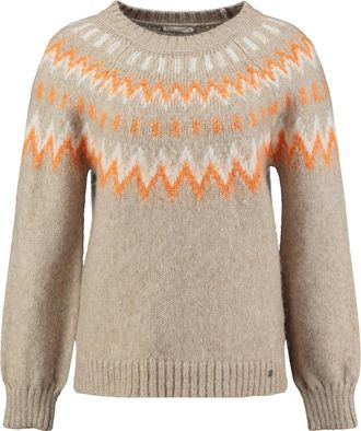 Key Largo Key Largo Damen Snowflake Round Pullover, beige (1004), XS