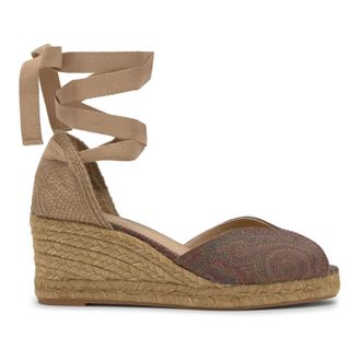 Castaner Femme, Chaussures, Multicolore, Taille: 38 EU Sandales À Talon Compensé DE 7 CM