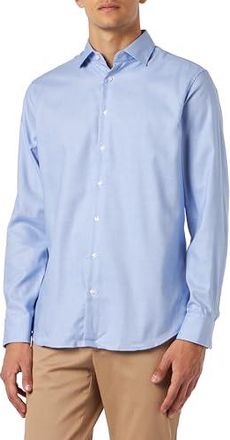 Seidensticker Chemise Cintr&eacute;e &agrave; Manches Longues Shaped Fit, Bleu Clair, 41 Homme