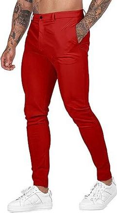 Generic Pantalon de loisirs pour homme - Coupe ajust&eacute;e - Pantalon de jogging - S&eacute;chage - Coupe droite - &Eacute;l&eacute;gant - Pantalon de costume l&eacute;ger - Pantalon fusel&eacute; 