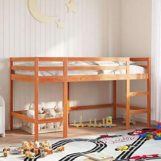 vidaXL Vidaxl - Lit mezzanine denfants sans matelas avec &eacute;chelle 90x190 cm