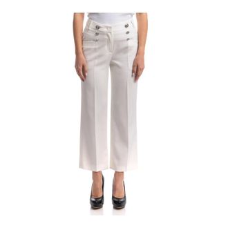 Liu Jo Button-up Stoffhose - - Trousers - Damen - Wei&szlig; - M