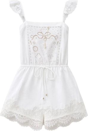 Self Portrait Femme, Combinaisons et Ensembles, Blanc, Taille: 34 FR Combinaison brod&eacute;e