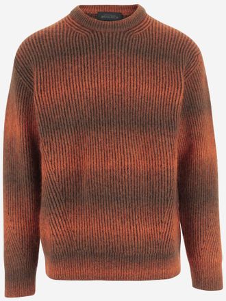 Woolrich Mens Rosewood Mixed-Fiber Knit Sweater