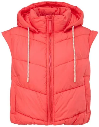 Comma Outdoorjacke Outdoor-Weste Weste mit abnehmbarer Kapuze