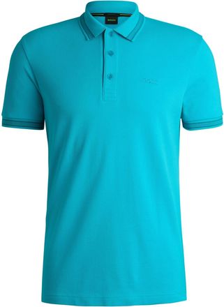 BOSS Herren Paddy Paddy Poloshirt aus Baumwoll-Piqué Hellblau 5XL