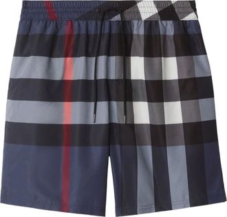 Burberry Homme, Maillots de bain, Bleu, Taille: 2XL Check Swim Shorts