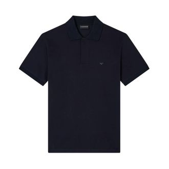 Emporio Armani Travel Essentials Piqu&eacute; Polo Shirt - - Tops - Herren - Blau - S