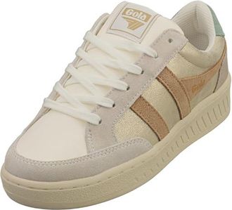 Gola Femme Superslam Blaze Basket, Doré/Caramel Clair/Brume Verte, 40 EU