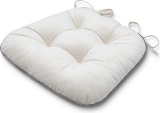 Paco Home Sitzkissen mit Befestigungsb&auml;nder 40x40 Stuhl B&uuml;rostuhl Kissen Stuhlkissen Innen Indoor versch. Farben 2er Set