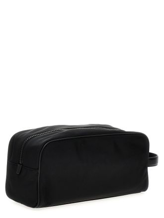 Dolce & Gabbana Logo-Appliqu&eacute; Nylon Cosmetic Case - Black