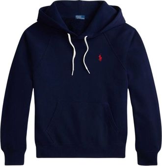 Polo Ralph Lauren Femme, Sweatshirts et sweats &agrave; capuche, Bleu, Taille: 38 FR SweaT-shirt &agrave; Capuche en M&eacute;lange de Coton