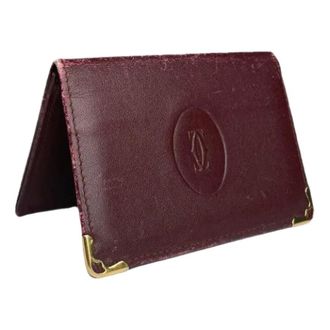 Cartier Portefeuille en cuir Vintage Pre-owned - Femme - Pre-owned - Rouge - Taille: ONE Size