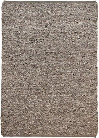 THEKO Zeitloser Naturteppich aus 100% nachhaltiger Schurwolle; handgewebt und beidseitig verwendbar | 60 x 90 cm; Farbe: Braun Multi | THEKO die markenteppi