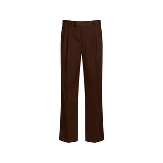 Dr&ocirc;le de Monsieur Pantalon tailleur droit &agrave; pinces uni