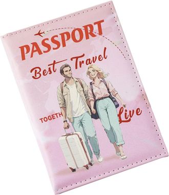Generic Reisepasshülle - Ticketclip Passport Geldbörse - Paare Wasserdichte Zubehörtasche für Kreditkarten, Boarding Pass und Auslandsreisen für Familie, Frau