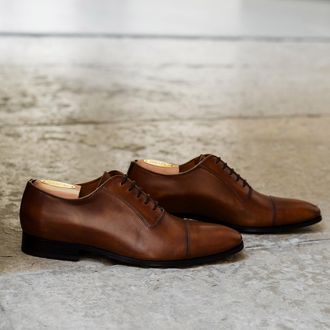 Bexley Ringwood - Richelieus homme marron patin&eacute;