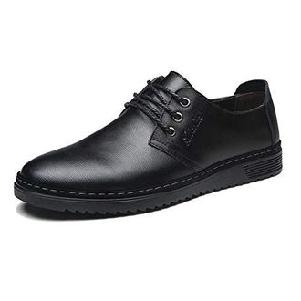 ShiFan Chaussure De Faux Cuir Homme Respirant Oxford Derby Casual Dressing Business Mariage Noir 44