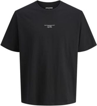 Jack & Jones Jjkenji Tee SS Crew Neck, Noir, M