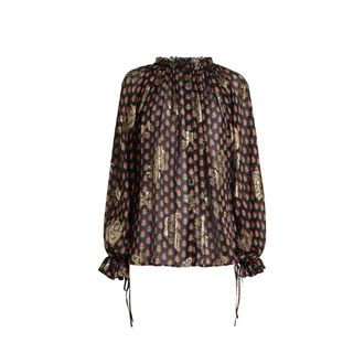 Etro Femme, Blouses et Chemises, Multicolore, Taille: 36 FR Chemise &agrave; Volants et Dentelles