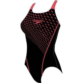 Speedo Damen Badeanzug MEDLEY LOGO MDLT AF BLACK/RED