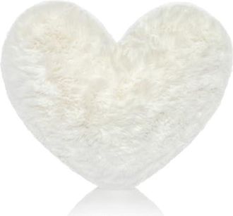Brandsseller Coussin en Peluche en Forme de Coeur 40x30 cm - Coussin Décoratif Ultra Doux, Cadeau Romantique pour la Saint-Valentin ou la Fête des Mères - Idéal po