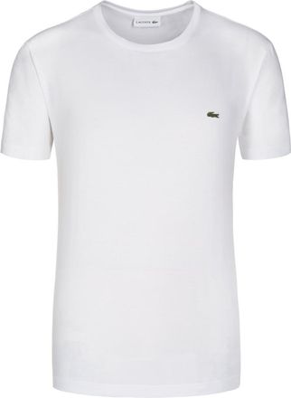 Lacoste T-Shirt aus Pima-Baumwolle mit Logo-Aufn&auml;her in