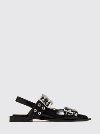 Ganni Ballerines slingback style Mary Jane en polyester recycl&eacute;