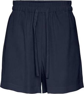 Vero Moda Vmcarmen HR Loose Short Noos, Blazer Bleu Marine, XS Femme