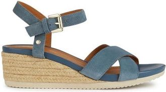 Geox Sandales D Ischia Corda C Wedge pour fille, Avio., 41 EU