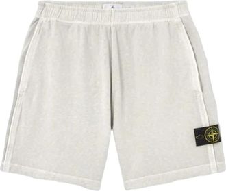 Stone Island Homme, Shorts, Gris, Taille: 2XL Shorts en molleton Malfil&eacute; Effet Old